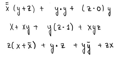 Simplify Each These Boolean Expression And Write Chegg Com