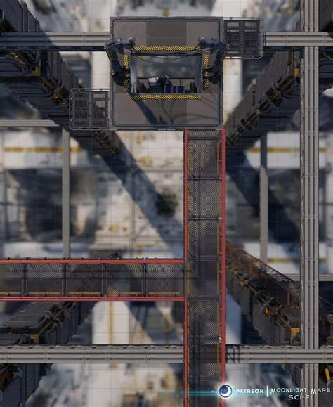 Construction Tower Moonlight Maps Sci Fi In 2024 Tabletop Rpg Maps Sci Fi Cyberpunk Rpg