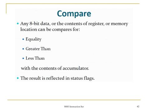 8085 Instruction Set Ppt