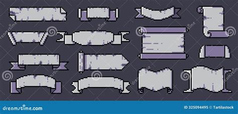Pixel Papyrus Ancient Pixel Parchment Sheet With Torn Edges Retro