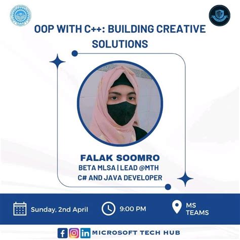 Falak Naz Soomro On Linkedin Oops Learning Mlsa Session 12 Comments