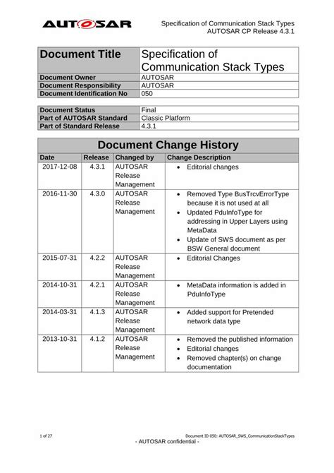 Pdf Specification Of Communication Stack Types · Pdf Fileupdate Of