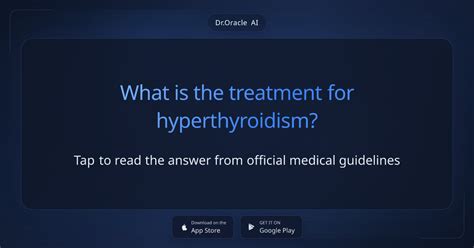 What Is The Treatment For Hyperthyroidism