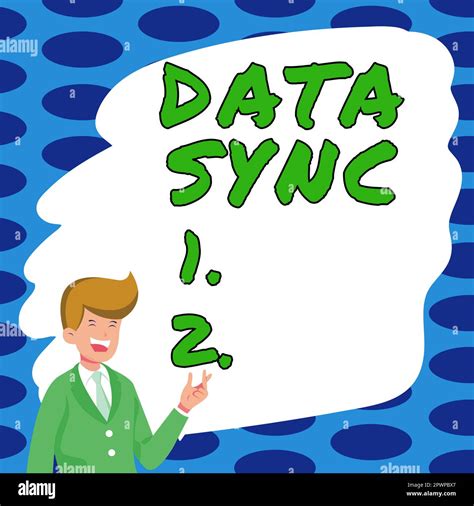 Text Caption Presenting Data Sync Word For Data That Is Continuously