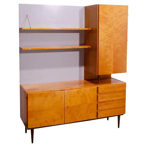 Mid Century Wall Shelf Cabinet 1960´s By Up Závody Czechoslovakia For