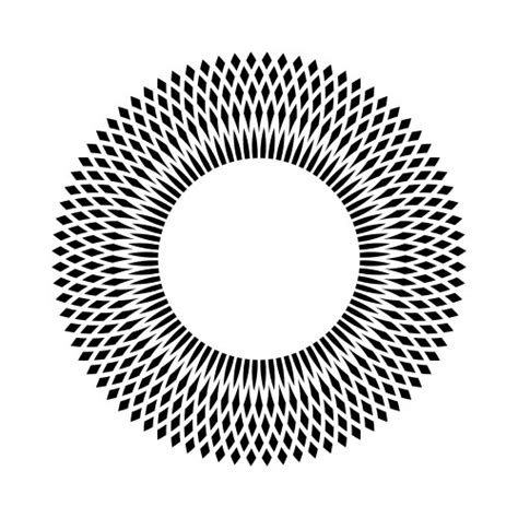 Radial Pattern For Round Frame Royalty Free Vector Image