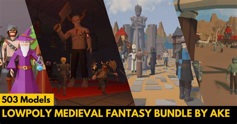 Lowpoly Medieval Fantasy Bundle By Ake 3d Fantasy Unity Asset Store