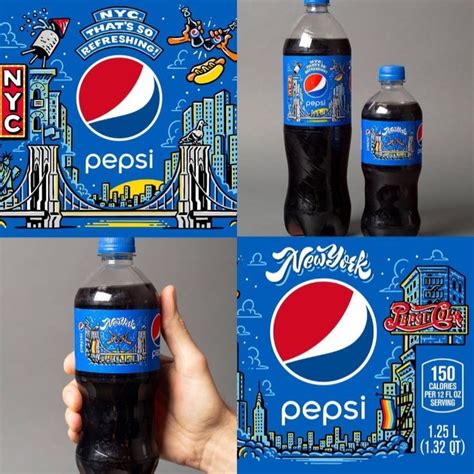 Pepsi Limited Edition NYC Bottles | Pepsi, Creative packaging design ...
