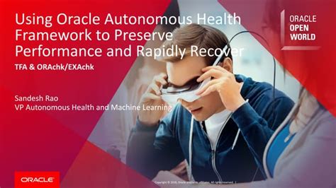 Nzoug Groundbreakers 2018 Using Oracle Autonomous Health Framework