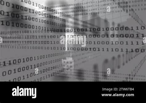 Digitally Generated Binary Codes Moving While Background Shows