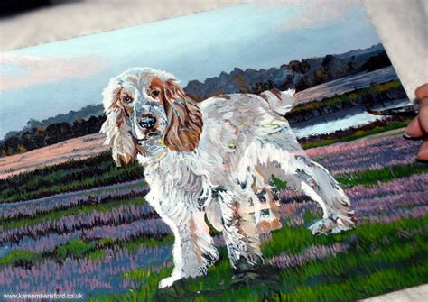 Cocker Spaniel Art Acrylic Painting From Traditional Photographs The