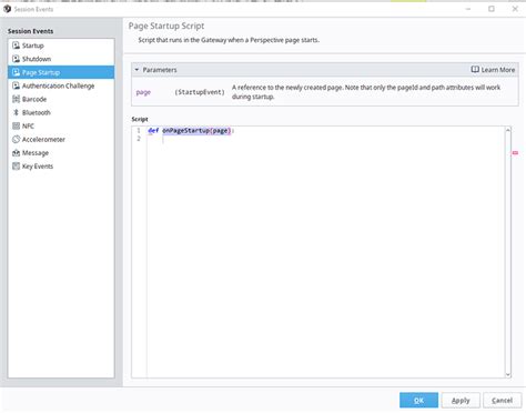 How To Trigger A Component Script From Perspective Page Startup