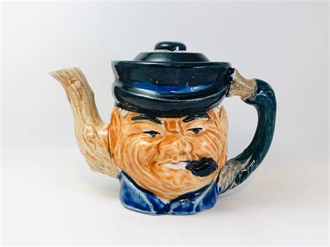 Vintage Ceramic Toby Teapot