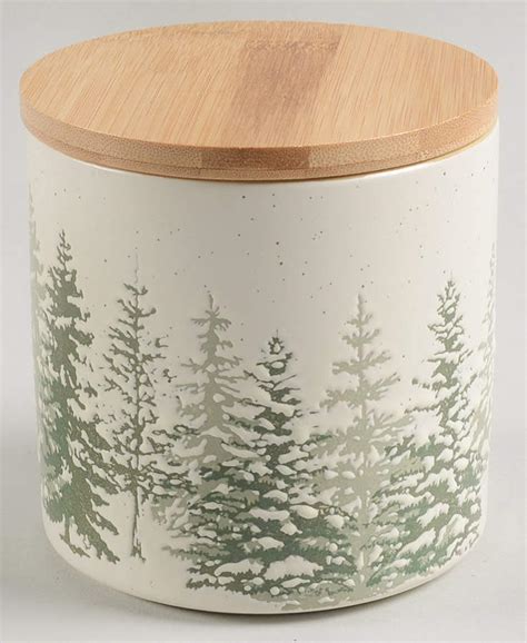 Forest Woods Evergreen Forest Small Canister And Wood Lid By Eli Ana Replacements Ltd