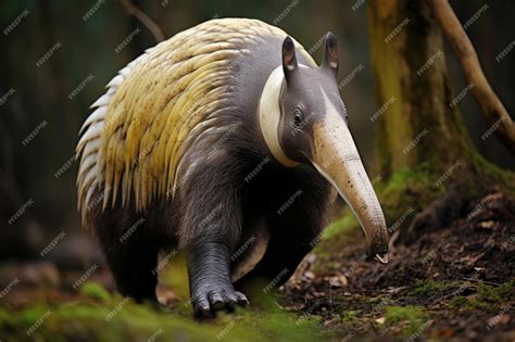 Giant Anteater Myrmecophaga Tridactyla In The Wild Premium Ai