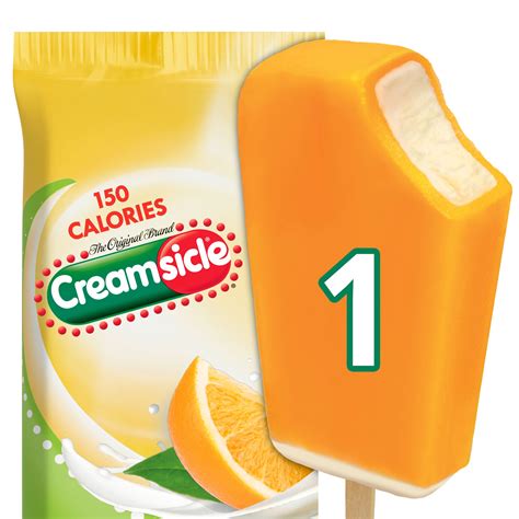Orange Creamsicle Ice Cream Popsicle Refreshing Bar