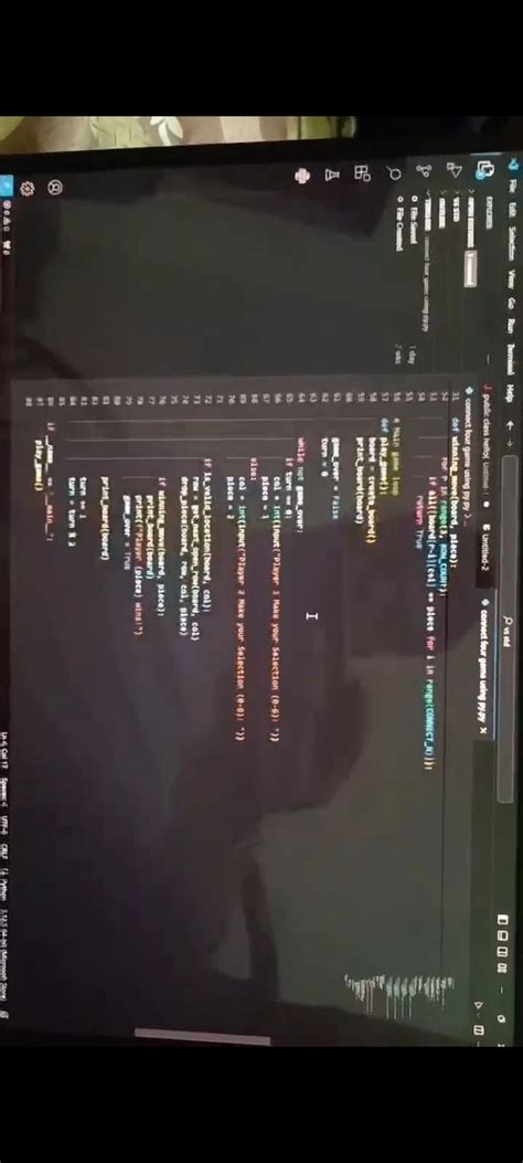 My Last Project Of Internpe Connect Four Games Through Python Rishu Kumar