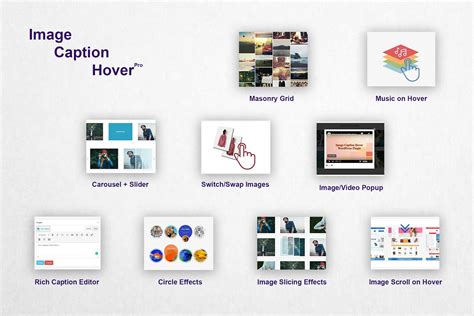 Image Caption Hover Pro