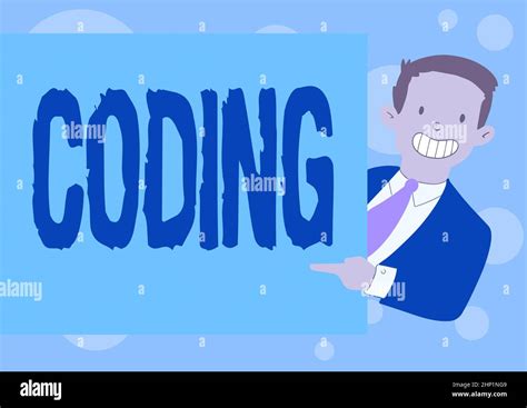 Text Sign Showing Coding Business Approach Assigning Code To Something For Classification