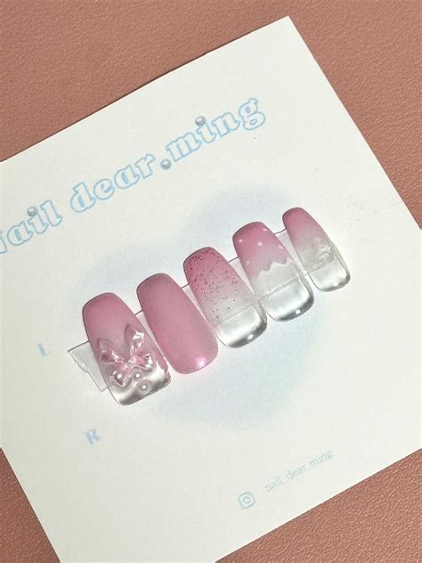 🎀입점할인🎀 핑크럽미 수제네일팁 에이블리