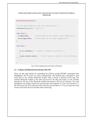 Home Automation Using Arduino Uno And HC 05 PDF