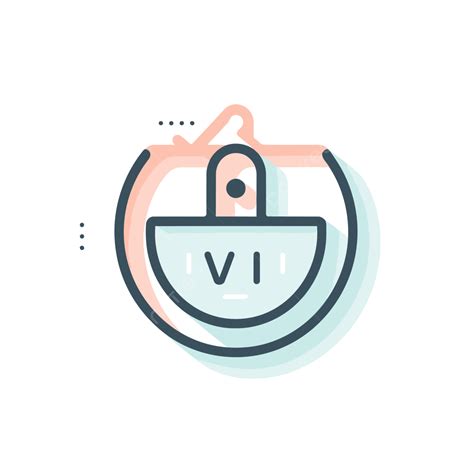Linear Icon Of The Letter Iv Vector Vip Lineal Icon Flat Icon Png