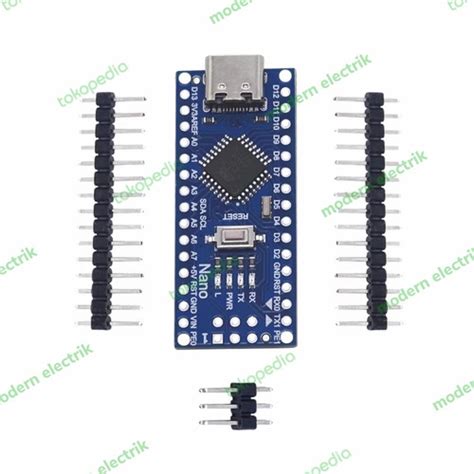 jual arduino nano v3 0 atmega328p type c ch340 hq ic original kab bogor modern electrik
