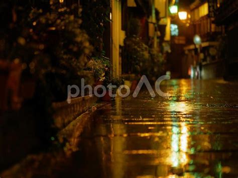 雨の路地 No 665084｜写真素材なら「写真ac」無料（フリー）ダウンロードok