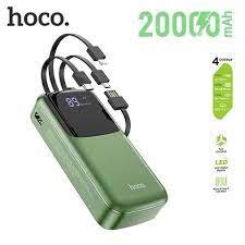 Hoco - Power Bank 20000 mAh Avec 4 Sorties Vert
