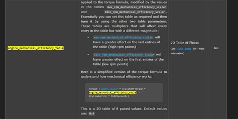 How Does Mixture Ratio To Engine Efficiency Table Affect Torque