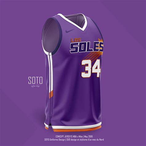 Phoenix Suns Nike Nba Jersey By Soto Uniforms Design Behance