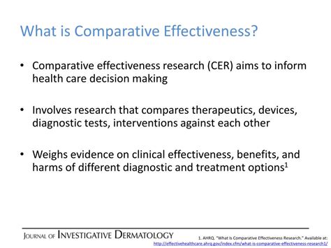 Ppt Research Techniques Made Simple Comparative Effectiveness Research Powerpoint