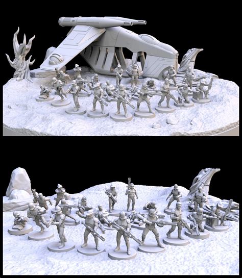 Assault Clone Trooper Army V1 Galactic Armory 3d Print Model