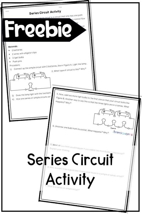 Series Circuit Activity Lesson Plans Teaching Upper Elementary Electricity Lessons