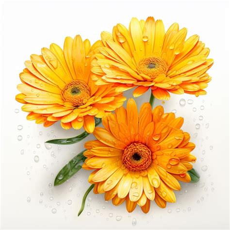 Premium Ai Image Photo Calendula Flowers