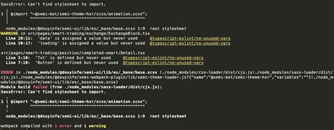 BUG 新版本 2 18 0 引入自定义主题的情况下编译报错 Issue 1072 DouyinFE semi design GitHub
