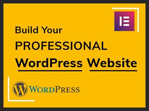Professional Wordpress Website Design With Elementor Pro Upwork