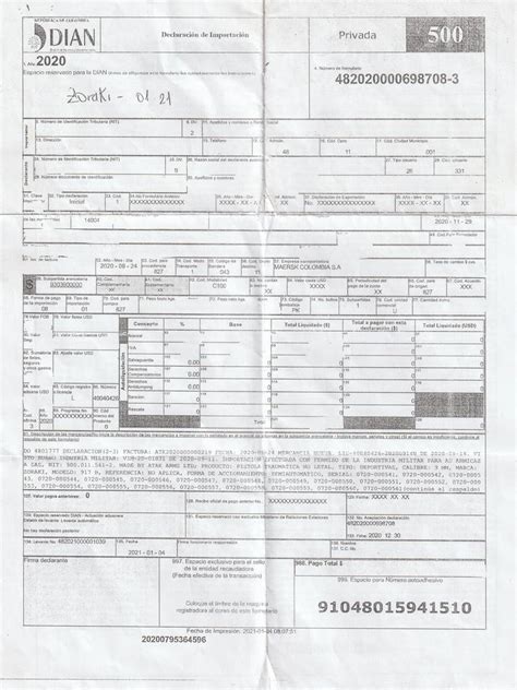 Declaracion De Importacion Zoraki Pdf