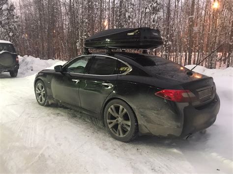 Автобокс на крышу Infiniti M37 — Infiniti M (3G), 3,7 л, 2010 года ...