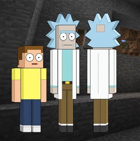 Minecraft Rick And Morty But In REVERSE Narrative Animations Mine