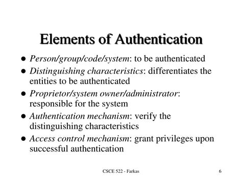 Ppt Csce 522 Identification And Authentication Powerpoint Presentation Id4749199