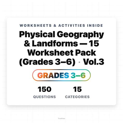Physical Geography And Landforms — Natural Disasters And Safety Gr 36