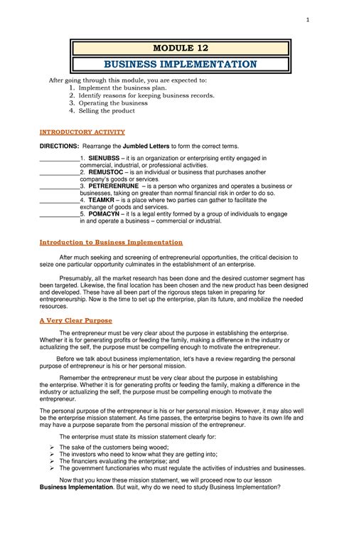 Module 12 Lesson To Learn After Going Through This Module You Are