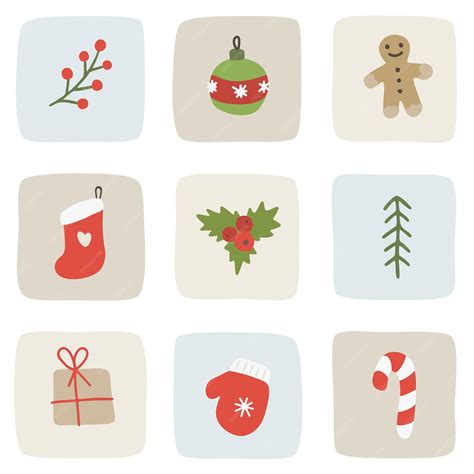 Premium Vector Cute Doodle Christmas Patchwork Pattern