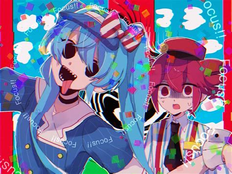 Hatsune Miku And Kasane Teto Vocaloid And 2 More Drawn By Pos Stopper