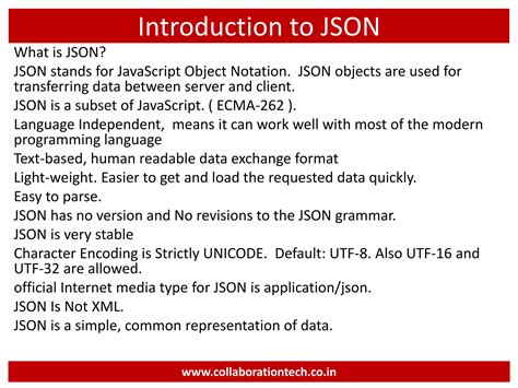 introduction to json and ajax pptx web development internet