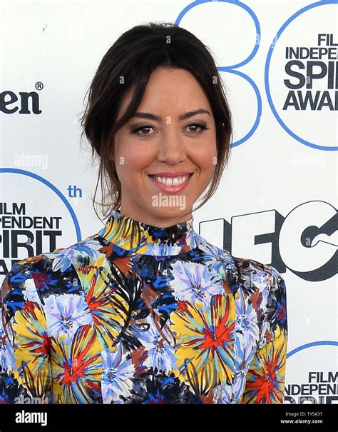 Actress Aubrey Plaza Attends The 30th Annual Film Independent Spirit