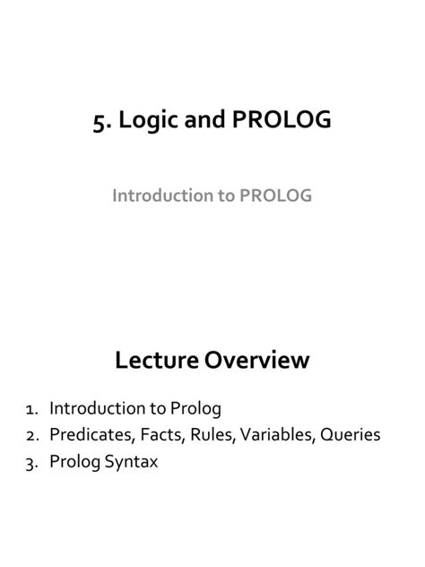 Logic And Prolog Pdf Clause Mathematical Logic
