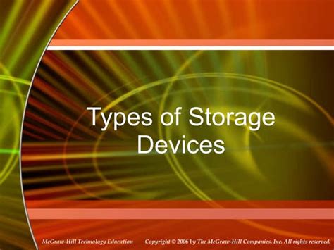 Types Of Storage Devices Pptx
