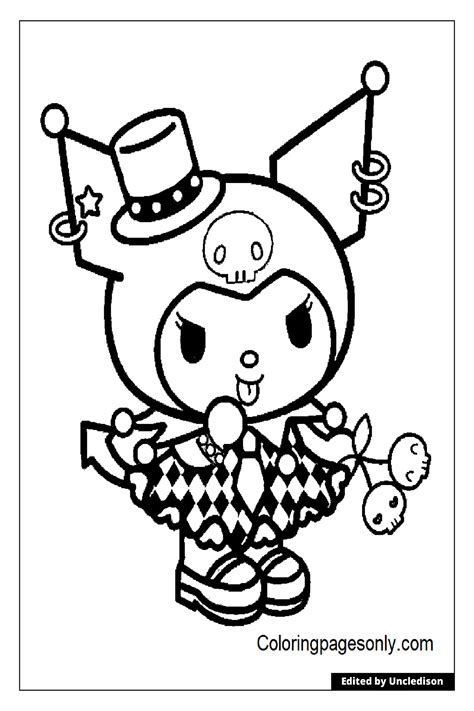 쿠로미 색칠공부 산리오 무료 Pdf도안